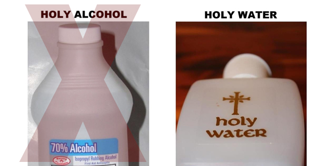 CBCP Disproves Using 'Holy Alcohol' vs COVID-19 | Newspapers