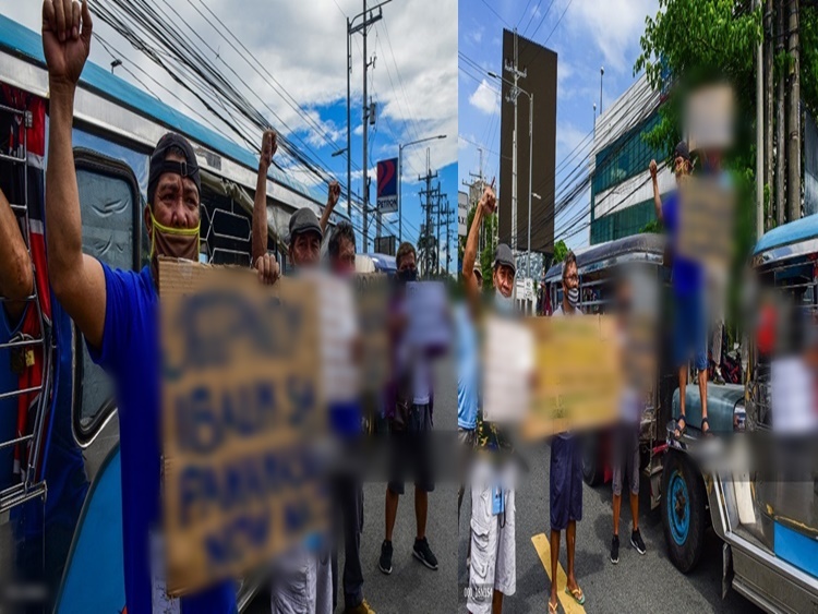 Jeepney Drivers Held Protest Calling Gov’t To Let Them Return to Work