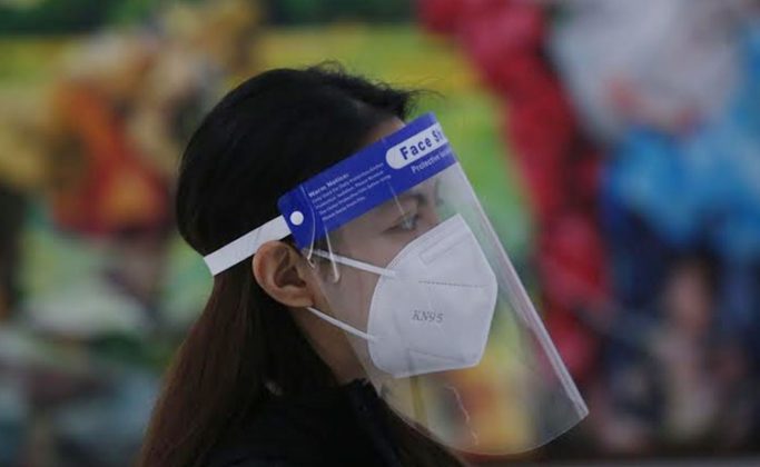 Residents Wearing Improvised Face Shields Goes Viral