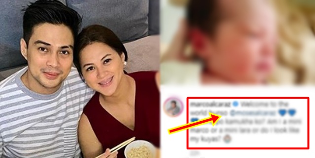 Marco Alcaraz Posts Close Up Photo of Newborn Son "Moses"