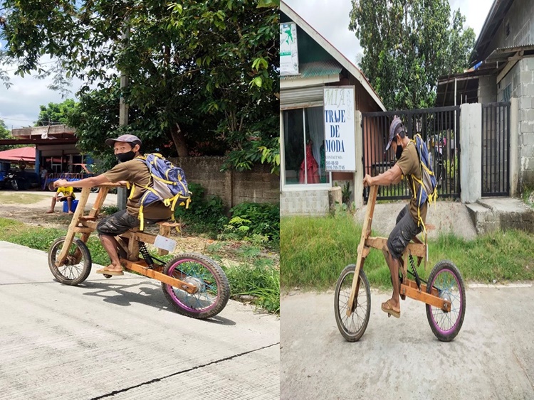 Resourceful Guy Creates Makeshift Bike As His Service Vehicle