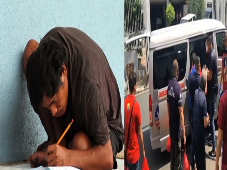 Viral Homeless Man Spotted Studying Along the Street to Reunite w ...