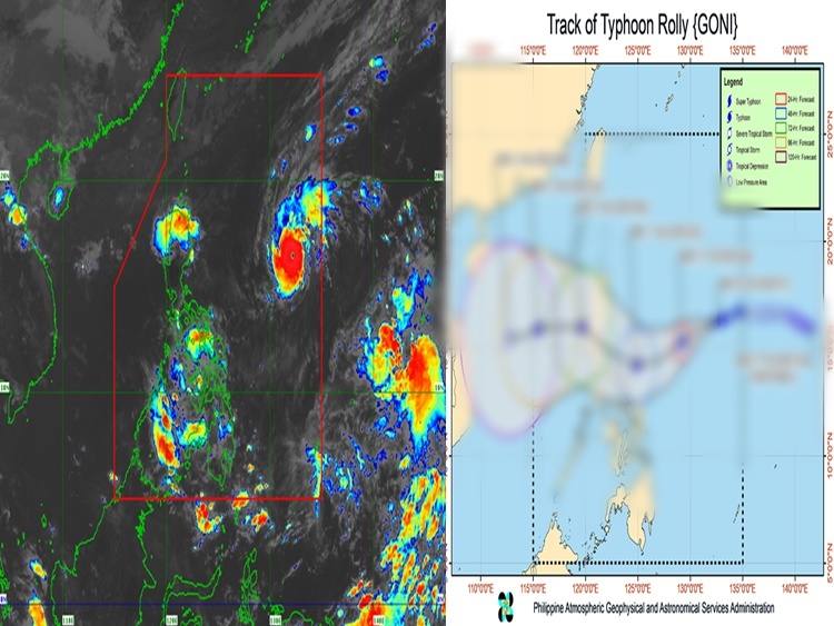 PAGASA Says Typhoon Rolly Intensifies As It Moves Towards PH