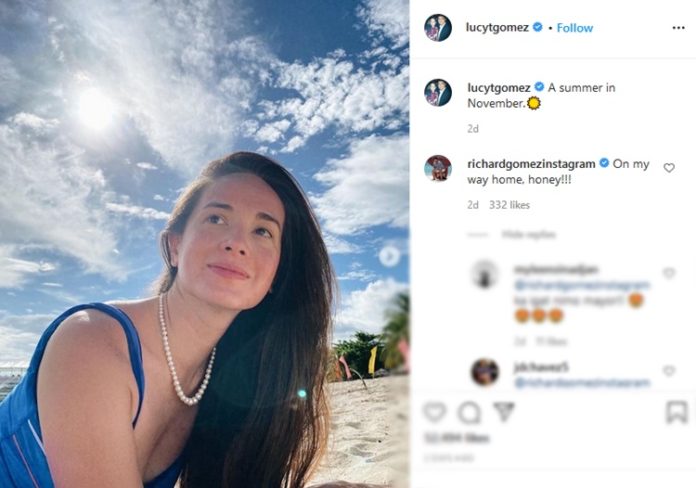 Richard Gomez Reacts To Wife Lucy Torres' "Summer in November" Photos