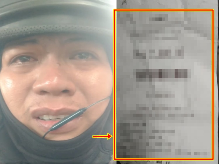 Delivery Rider Cries After Spending His Last Money to Fake Booking