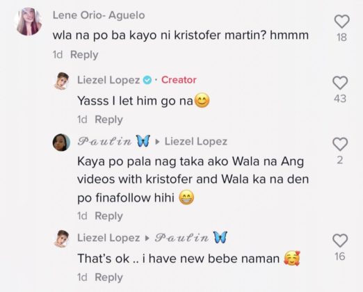 Liezel Lopez Confirms Breakup with Kristoffer Martin