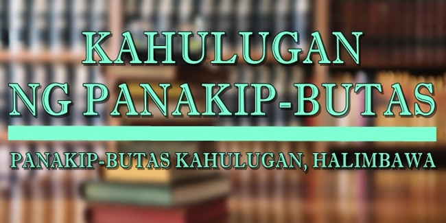 Panakip-butas Kahulugan At Halimbawa Nito