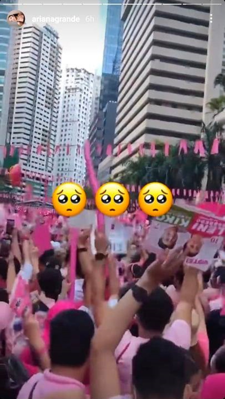 Leni Robredo's Pasiglaban Rally Video Gets Ariana Grande's Attention