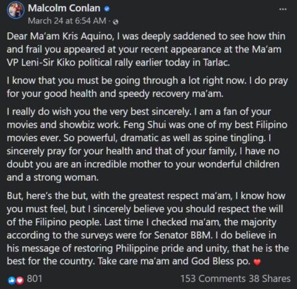 Open Letter of British Fan to Kris Aquino Goes Viral