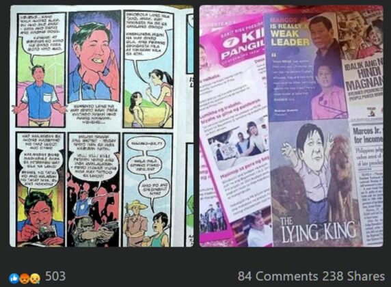 Bongbong Marcos Made Into a "Demon" in Anti-BBM Comics