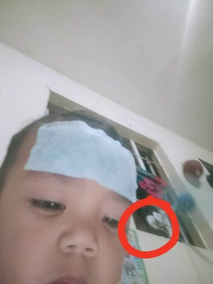 Creepy Entity Spotted While Young Kid Takes Selfie