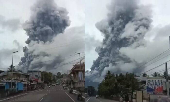 Bulusan Volcano Eruption Caught On Camera (Video)
