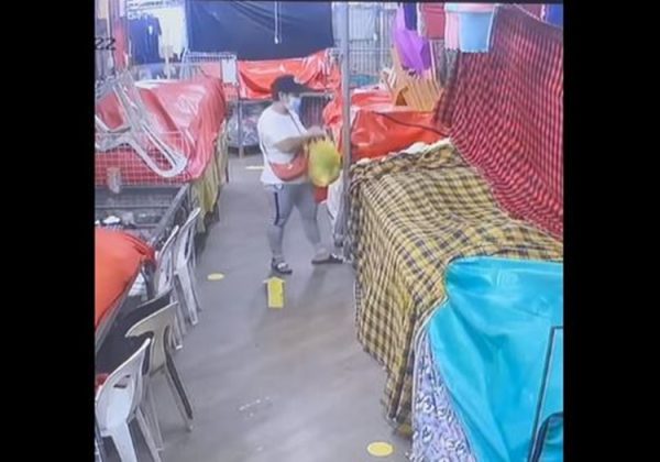 Female Thief Caught on Camera Stealing Goods From Tiangge