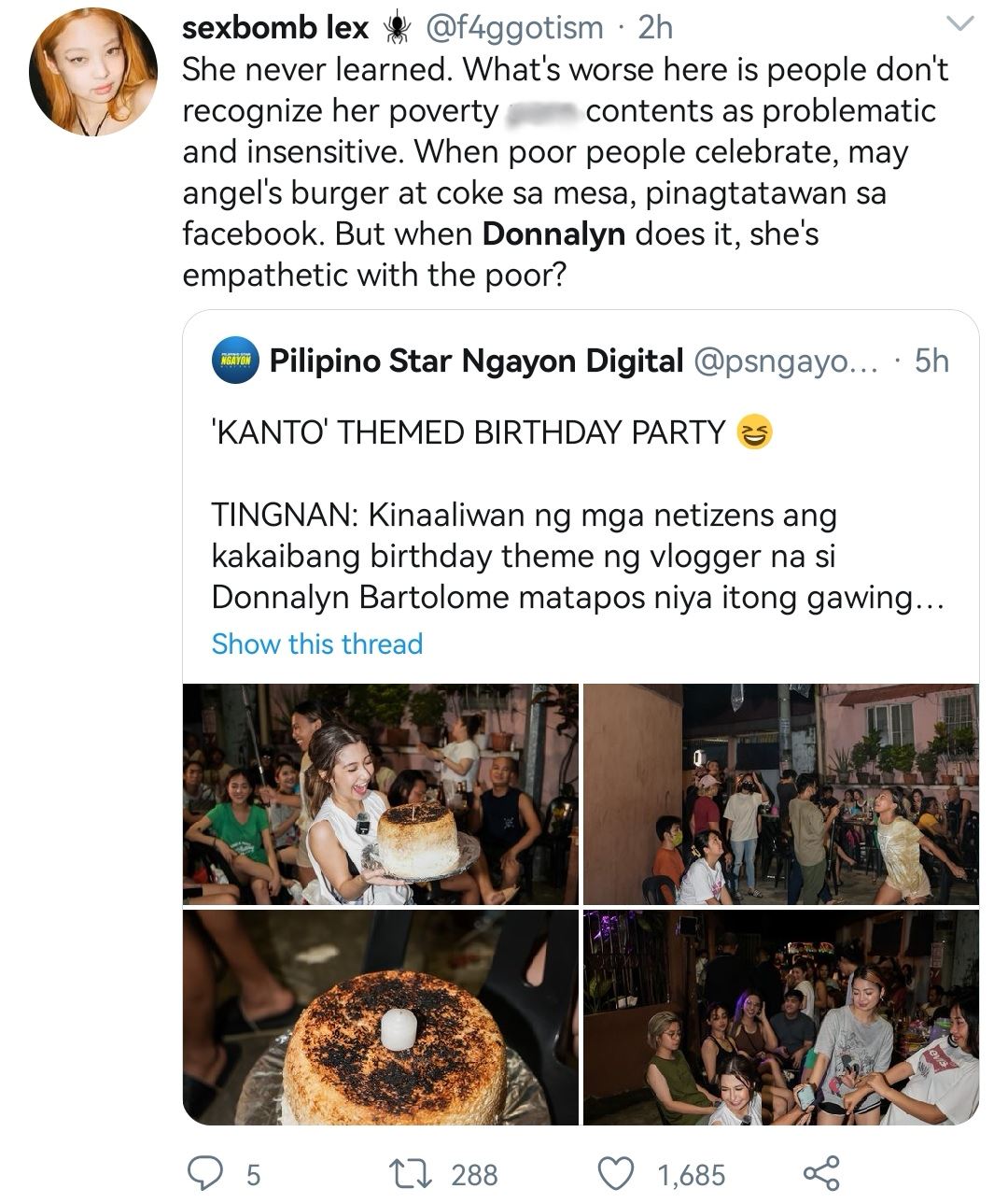 Donnalyn Bartolome Bashed for her 'Kanto Birthday Party'