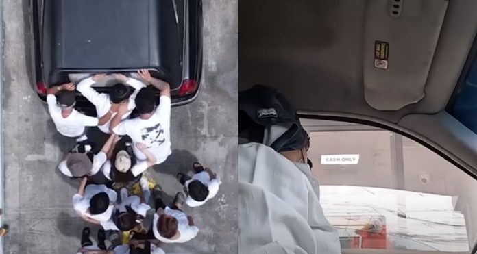 Drive-Thru Using a Funeral Car (VIDEO)