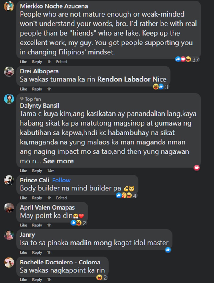 Rendon Labador "Disagrees" with 'Fame is so fleeting' Remark of Kuya Kim