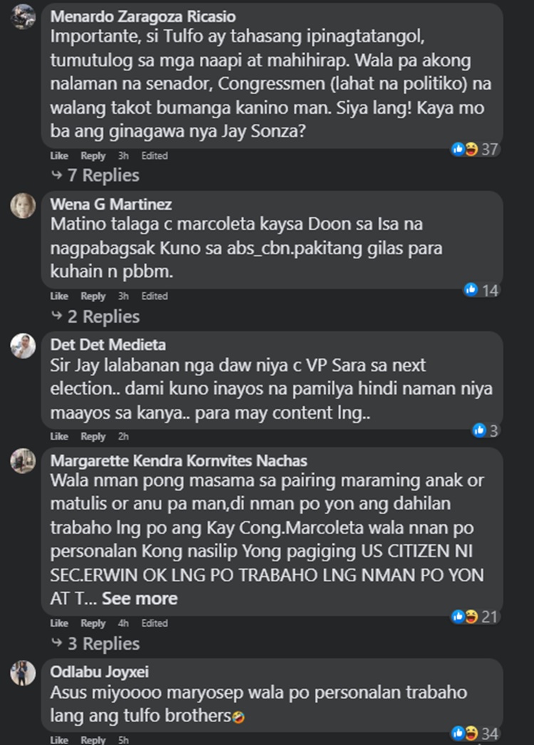 Jay Sonza Calls Erwin Tulfo "Mang Kanor"