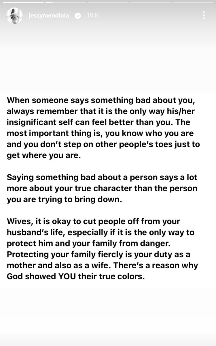 Jessy Mendiola Posts Cryptic Message on IG: "Wives, it is okay to cut ...