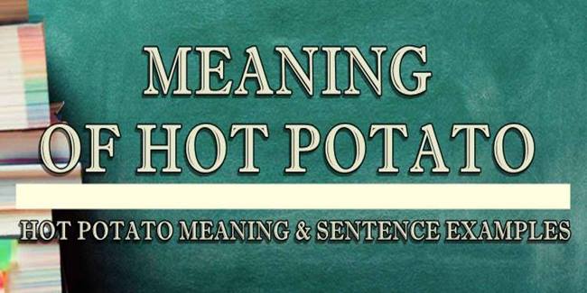 Hot Potato Meaning & Sentence Examples