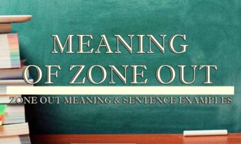 Zone Out Meaning & Sentence Examples