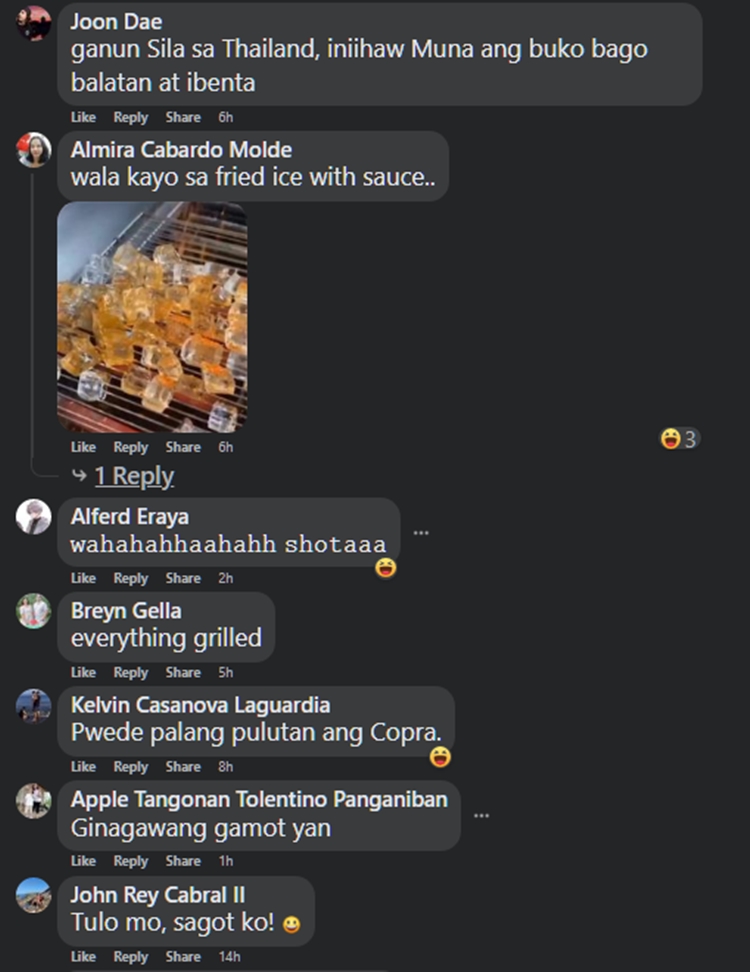 From Grilled Balut, Now Grilled Buko