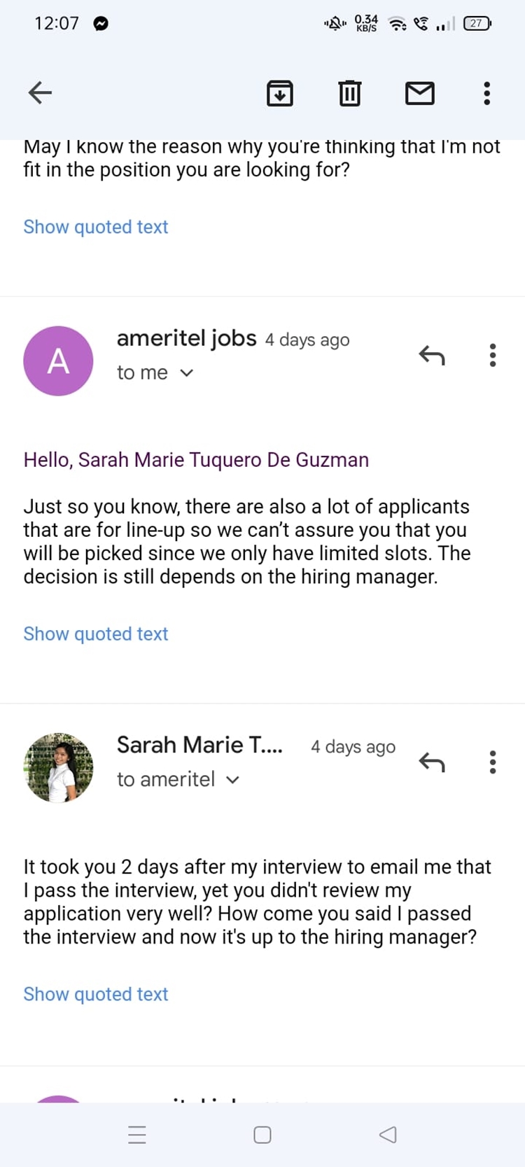 Female Applicant Disappointed at BPO Company Due to "Laban o Bawi ...