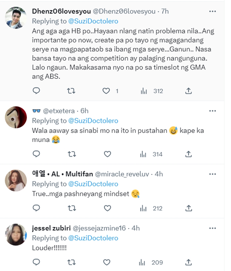 Suzette Doctolero Takes Swipe at "Mahihinang nilalang"