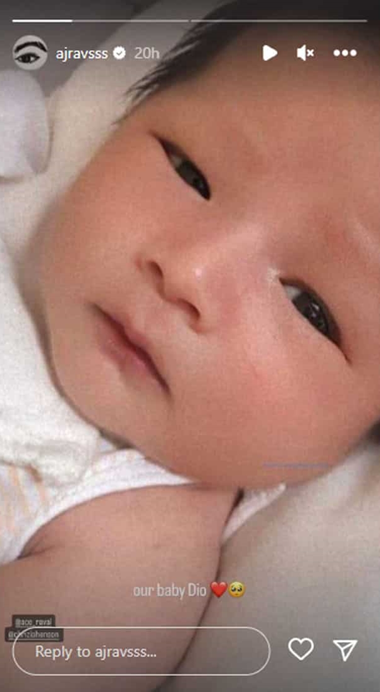 AJ Raval Posts Photo of Mystery Baby on her IG Story