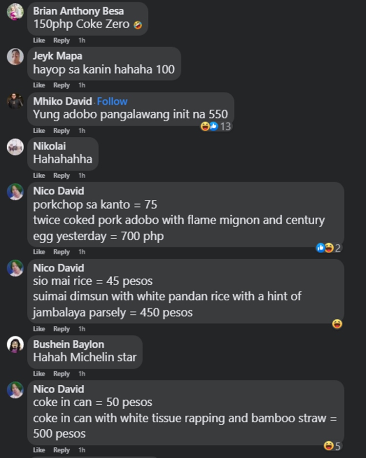 Netizen Exposes Alleged Menu Price List of Rendon Labador's Restaurant