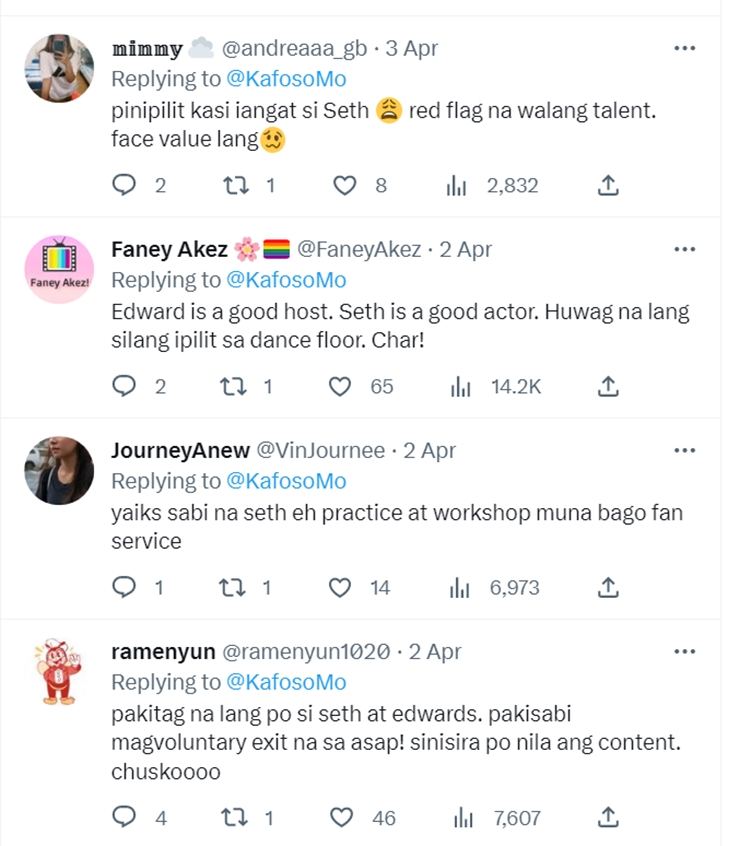 Seth Fedelin, Edward Barber Dance Number Criticized: "Papunta na sa ...