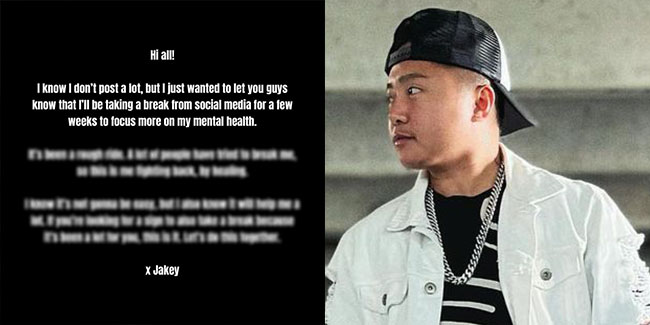 Jake Zyrus To Take Social Media Break "For A Few Weeks"