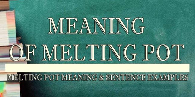 Melting Pot Meaning & Sentence Examples