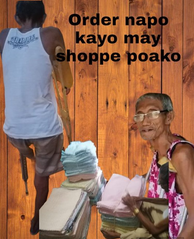 PWD Basahan Vendor to Customers: “Order napo kayo may Shopee po ako”