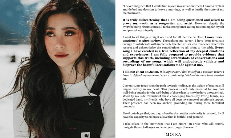 Moira Dela Torre Denies Cheating on Jason Marvin