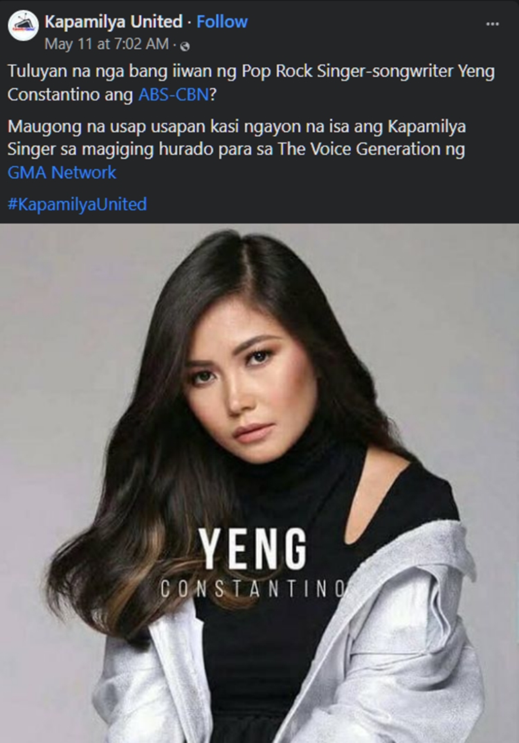 Yeng Constantino Rumored to Coach-Judge 'The Voice Generations'; Will She Be Leaving ABS-CBN?