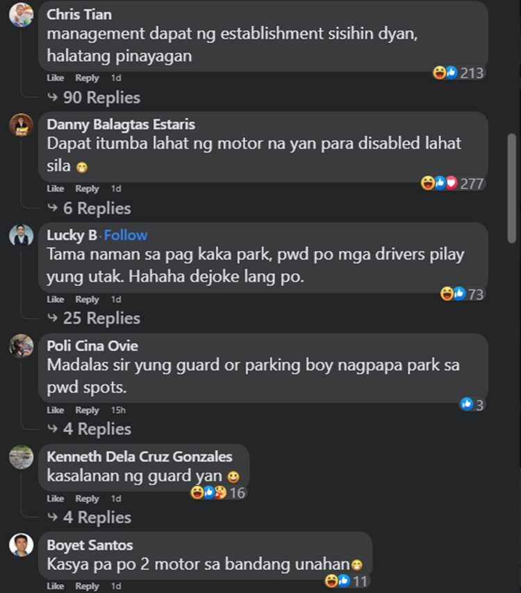 Motorcycles Parked in Front of PWD Ramp Elicits Mixed Reactions