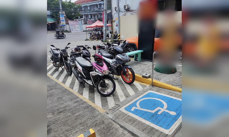 Motorcycles Parked in Front of PWD Ramp Elicits Mixed Reactions