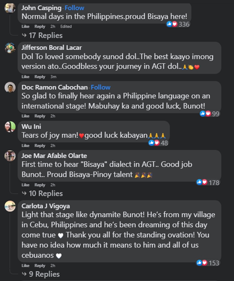 Filipino Singer Roland Abante aka Bunot Receives Standing Ovation ...