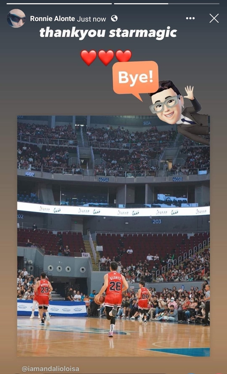 Ronnie Alonte on Recent Star Magic Game: "Hindi na ako maglalaro next ...