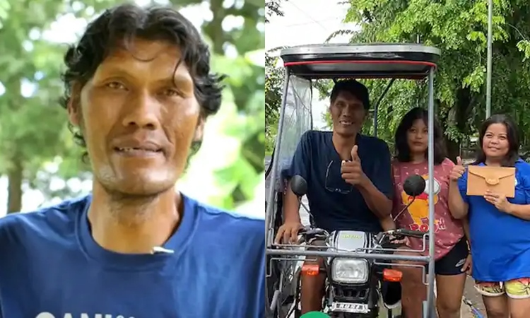 Raul Dillo Achieves Dream of Having His Own Tricycle