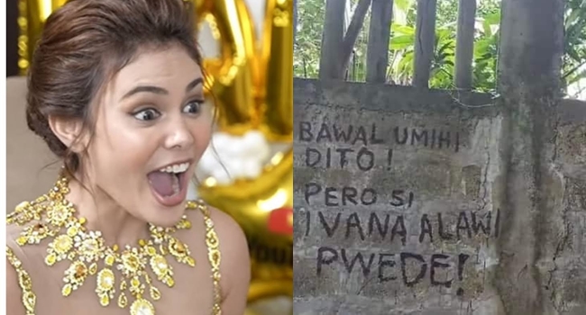 Ivana Alawi Reacts to Viral 'Bawal Umihi' Sign with Her Name Written on ...