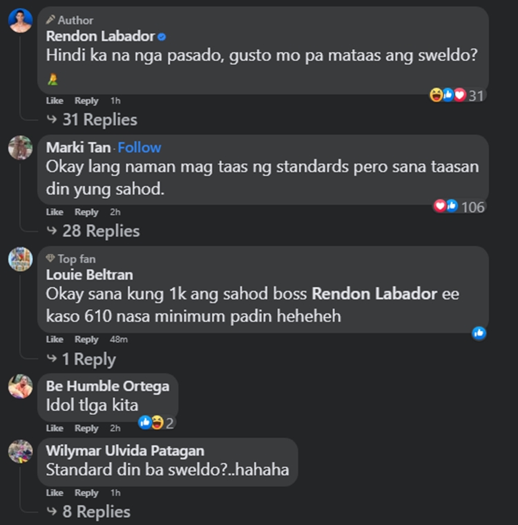 Rendon Labador Defends Potato Corner Again: "Kung hindi kayo pasado huwag kayo mag apply ...