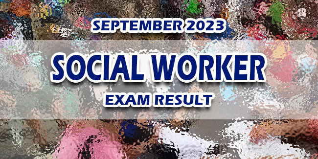 Social Worker Exam Result September 2023 | Newspapers