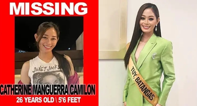 Miss Grand Philippines 2023 Candidate Catherine Camilon Missing Since ...