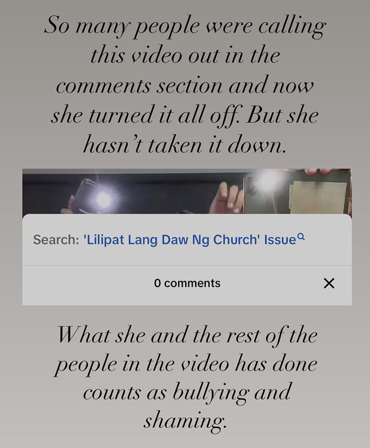 Rica Peralejo Reacts To Viral “Lilipat lang daw ng church” Video ...