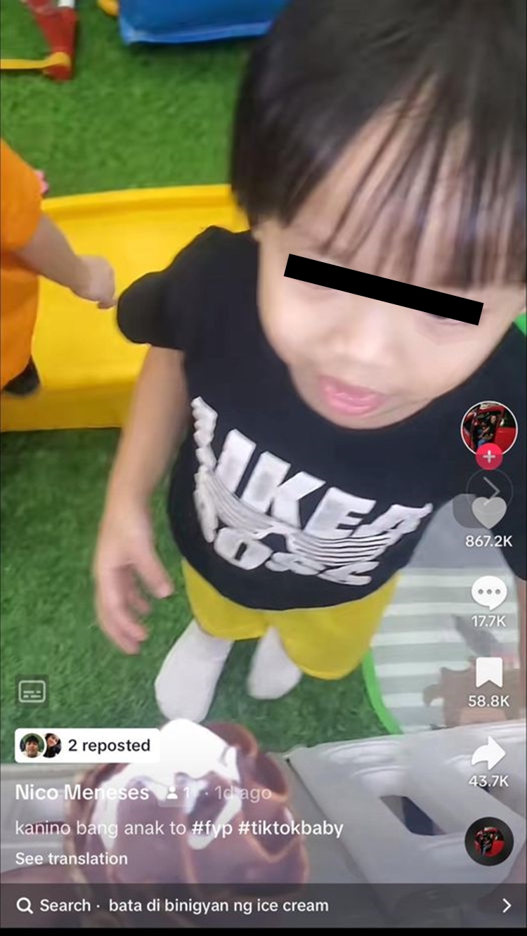 Mom of 4-Year-Old Boy 'Shamed' by TikToker Over Ice Cream: "Nakuha napo ...