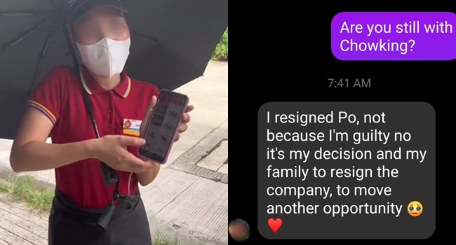 Chowking Crew Taking Orders Outside Store in Davao Resigns | Newspapers