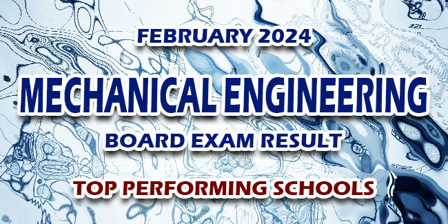 Mechanical Engineering Board Exam Result February 2024 TOP PERFORMING ...