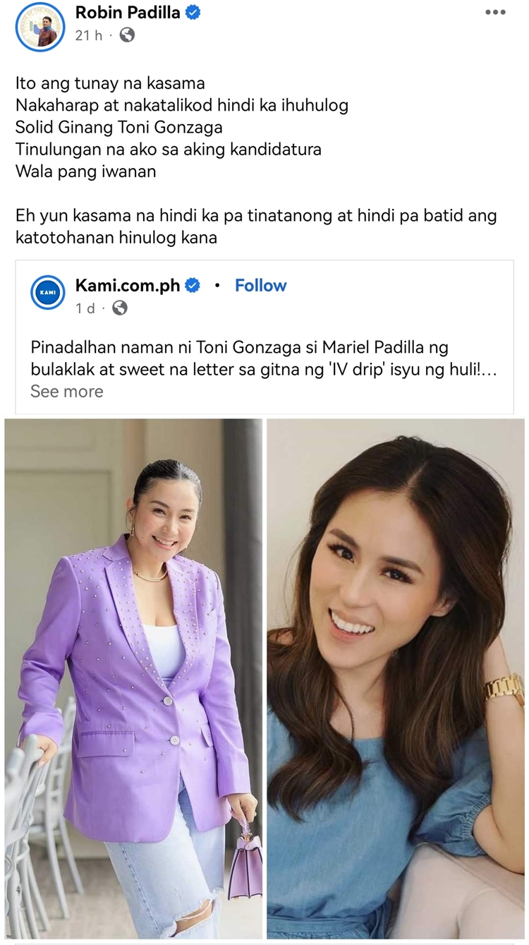 Toni Gonzaga Sends Flowers to Mariel Amid Her Vitamin C Drip Session ...