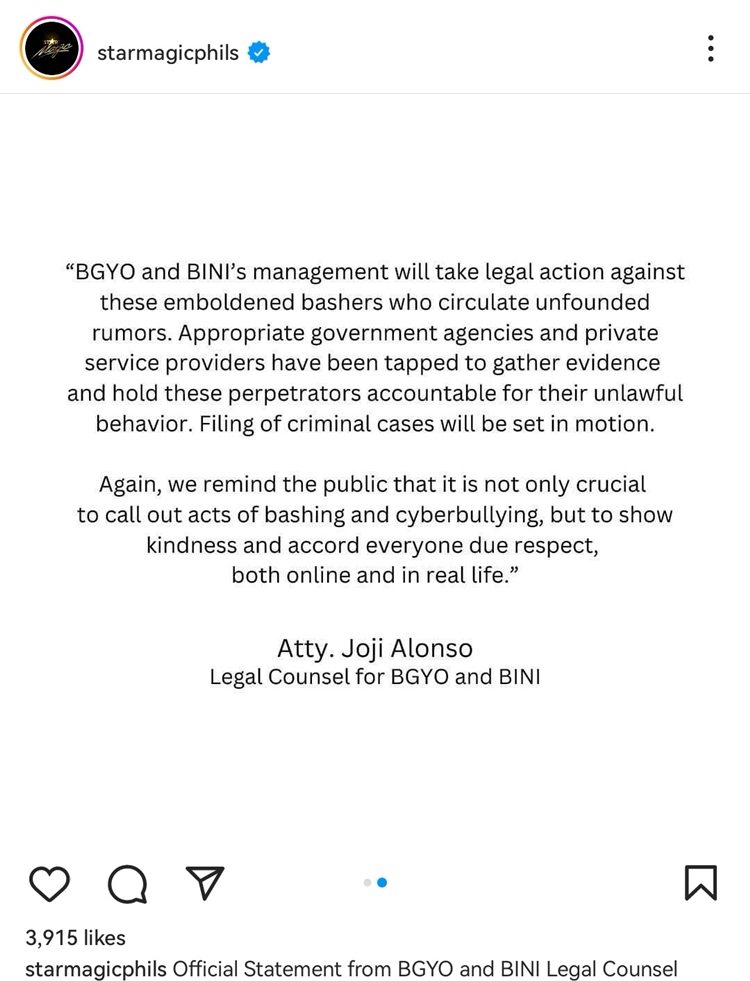 BGYO and BINI Legal Team to Take Action Against Malicious Rumors ...